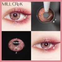 China Gem Pink Hydrogel Contact Lenses 14.2mm Diameter With 55% Water Content for sale
