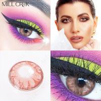 China Gem Pink Hydrogel Contact Lenses 14.2mm Diameter With 55% Water Content for sale