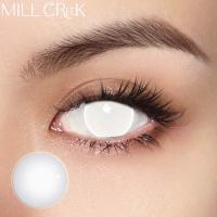 China White 12 Months Special Effect Contact Lenses 14.5mm Diameter Blind White Contact Lenses for sale