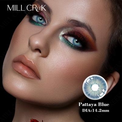 China 14.2mm Diameter Coloured Prescription Lenses Colored Eye Contacts Prescription For Makeup for sale
