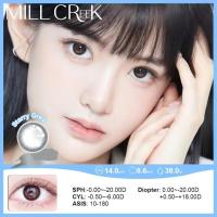 China Shimmer Grey Toric Colored Contact Lenses 14.0mm Diameter With 38% Water Content for sale