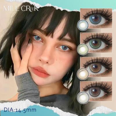 China Makeup Cosmetic Colored Contact Lenses Cosmetic Prescription Contacts 14.5mm Diameter for sale