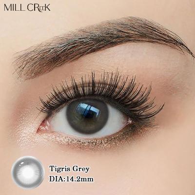 China Brown Daily Disposable Lenses Grey High Comfort Level 14.2mm Diameter for sale