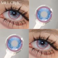 China Soft Cosmetic Eye Contacts Green Cosmetic Contact Lenses 14.2mm Diameter for sale