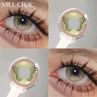 China Soft Cosmetic Eye Contacts Green Cosmetic Contact Lenses 14.2mm Diameter for sale