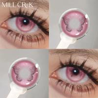 China Soft Cosmetic Eye Contacts Green Cosmetic Contact Lenses 14.2mm Diameter for sale