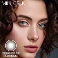 China Caramel Starlight Monthly Prescription Colored Contacts 0.08mm Center Thickness 38% Water for sale