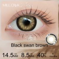China Natural Cosmetic Contact Lenses MILLCREEK Lenses 14.5mm Diameter In Brown Grey Color for sale