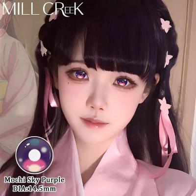 China 14.5mm Mochi Sky Purple Cosplay Contact Lenses By MILL CREEK for sale
