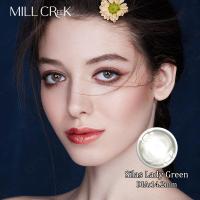 China Silas Lady Green 14.2mm Daily Contact Lenses with Power for sale