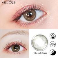 China Silas Lady Green 14.2mm Daily Contact Lenses with Power for sale