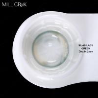 China Silas Lady Green 14.2mm Daily Contact Lenses with Power for sale