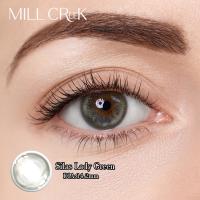 China Silas Lady Green 14.2mm Daily Contact Lenses with Power for sale