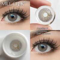 China Millcreek Angeles N Ash Grey Colored Contact Lenses with 8.5mm Base Curve and Grey and Hazel Undertones for Daily Disposable Wear for sale