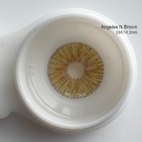 China Mill Creek Angeles N Brown Yearly Colored Contact Lenses with Soft Natural Brown Tone and Gentle Enlarging Effect Made from High-Quality HEMA-NVP Material for sale