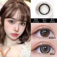 China MILLCREEK Natural Grey Contact Lens 14.5mm Diameter with Base Curve 8.5 and 38% Water Content for Yearly Wear for sale