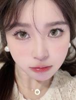 China Glass Sugar Brown Contact Lens 14.2mm Diameter for Natural Daily Wear and Soft Enhancement for sale