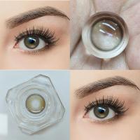 China 14.2mm Diameter Soft Brown Tone Colored Contact Lenses for Natural Daily Enhancement for sale