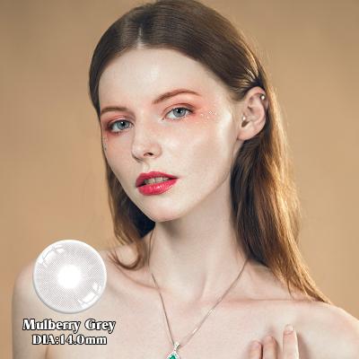 China Mulberry Grey Contact Lens 14.00mm for Balanced Eye Definition and Daily Disposable Comfort for sale
