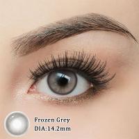 China Frozen Grey Colored Contact Lenses with 40% Water Content and 14.2mm Diameter for Yearly Wear for sale