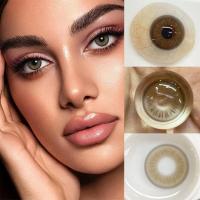 China Awaken Bloom Brown Colored Contact Lens with 14.5mm Diameter and 40% Water Content - CE & ISO Certified Yearly Lens for sale