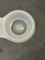 China Manhattan Green Yearly Colored Contact Lens with 14.2mm Diameter and 40% Water Content CE ISO Certified for sale