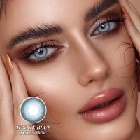 China Jennie Blue Yearly Colored Contact Lenses with 14.5mm Diameter, 0.08mm Center Thickness, and 40% Water Content for sale