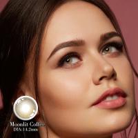 China Moonlit Coffee Yearly Colored Lens with 40% Water Content, 14.2mm Diameter and CE ISO Certified for sale
