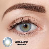 China Moonlit Brown Yearly Colored Lens with 40% Water Content, Base Curve 8.5 and CE ISO Certification for sale