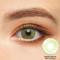 China MILLCREEK Aurora Green Yearly Colored Contact Lenses with 40% Water Content and CE & ISO Certification for sale