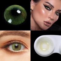 China MILLCREEK Aurora Green Yearly Colored Contact Lenses with 40% Water Content and CE & ISO Certification for sale