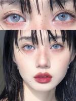 China MillCReeK La Girl Blue Silicone Hydrogel Contact Lens with 40% Water Content, 14.2mm Diameter, CE & ISO Certified Yearly Colored Contacts for sale
