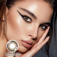 China MillCReeK Crystal 4 Tone Brown Colored Prescription Contact Lenses with 40% Water Content, Base Curve 8.5, and CE & ISO Certified for Yearly Wear for sale