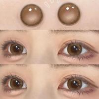 China MillCReeK Crystal 4 Tone Brown Colored Prescription Contact Lenses with 40% Water Content, Base Curve 8.5, and CE & ISO Certified for Yearly Wear for sale