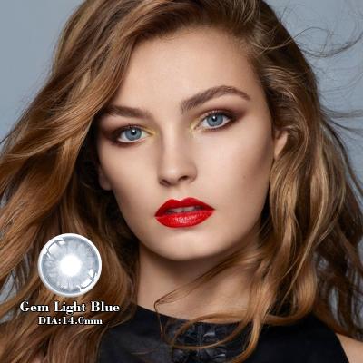 China MillCReeK Gem Light Blue Daily Disposable Contact Lenses with 40% Water Content and Base Curve 8.5 for Natural Beauty for sale