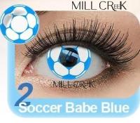 China MILLCREEK Soccer Babe Colored Prescription Contact Lenses – 40% Water Content, Base Curve 8.5, CE & ISO Certified for Cosplay & World Cup for sale