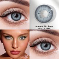 China Stunna Girl Blue 14.2mm Diameter Daily Disposable Lenses with 40% Water Content and CE & ISO Certification for sale