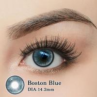 China Boston Blue 14.2mm Diameter Yearly Contact Lenses with 40% Water Content and Base Curve 8.5 for Comfortable Long-Term Wear for sale