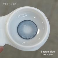 China Boston Blue 14.2mm Diameter Yearly Contact Lenses with 40% Water Content and Base Curve 8.5 for Comfortable Long-Term Wear for sale