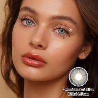 China Wholesale Sweet Secret Blue 14.5mm Diameter Natural Style Yearly Colored Contact Lenses for sale