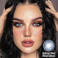 China Sydney Blue 14.5mm Diameter Yearly Colored Contact Lenses with High Moisture Content for sale