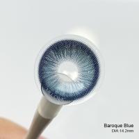 China Baroque Blue 14.2mm Diameter Yearly Colored Contact Lenses with CE Certification for Brown Eyes for sale