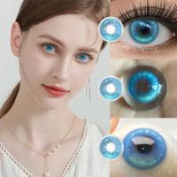 China Spring Diary Blue 14.5mm Diameter Daily Disposable Lenses with High Moisture Content and Crystal Blue Color for sale