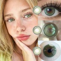 China Mill Creek New Arrivals 14.5mm Korean Soft Cosmetic Contact Lenses Yearly Use Three Tone 40% Water Content 8.5mm Base Curve for sale