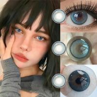 China Mill Creek New Arrivals 14.5mm Korean Soft Cosmetic Contact Lenses Yearly Use Three Tone 40% Water Content 8.5mm Base Curve for sale