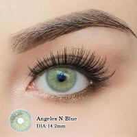 China Angeles N Blue 14.2mm Yearly Disposable Contact Lenses 0.08mm Thickness for sale