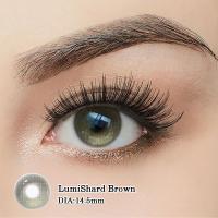 China LumiShard Brown 14.5mm Yearly Disposable Contact Lenses with 0.08mm Thickness for Natural Eye Enhancement for sale
