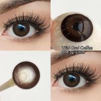 China Wild Oud Coffee 14.5mm Toric Yearly Disposable Contact Lenses with Astigmatism Correction and Natural Brown Tone for sale