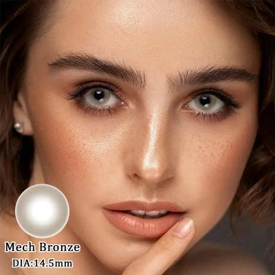 China Mech Bronze 14.5mm Diameter Prescription Colored Contact Lenses with 40% Water Content for sale
