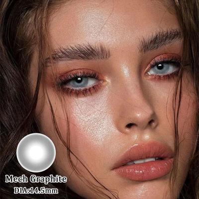 China MillCReeK Mech Graphite 14.5mm Grey Contact Lenses 40% Water Best Seller for sale